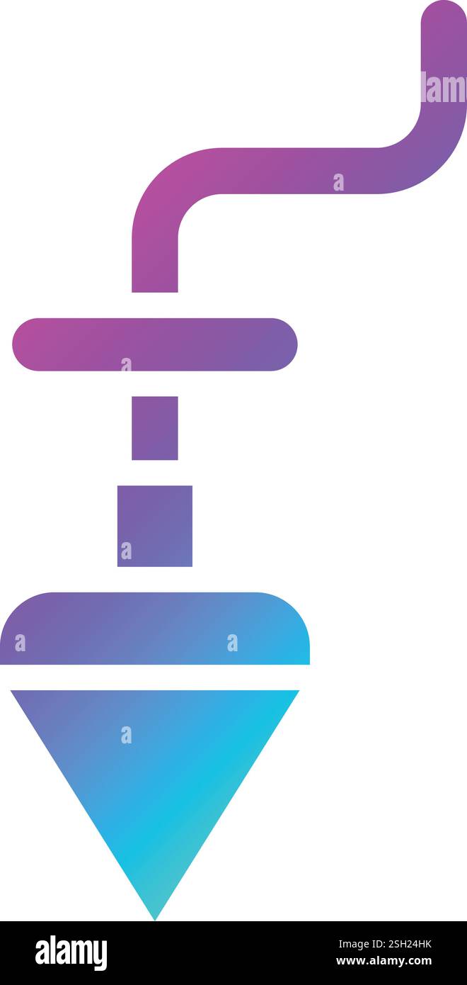 Plumb bob Vector Icon Design Illustration Stock Vector Image & Art - Alamy