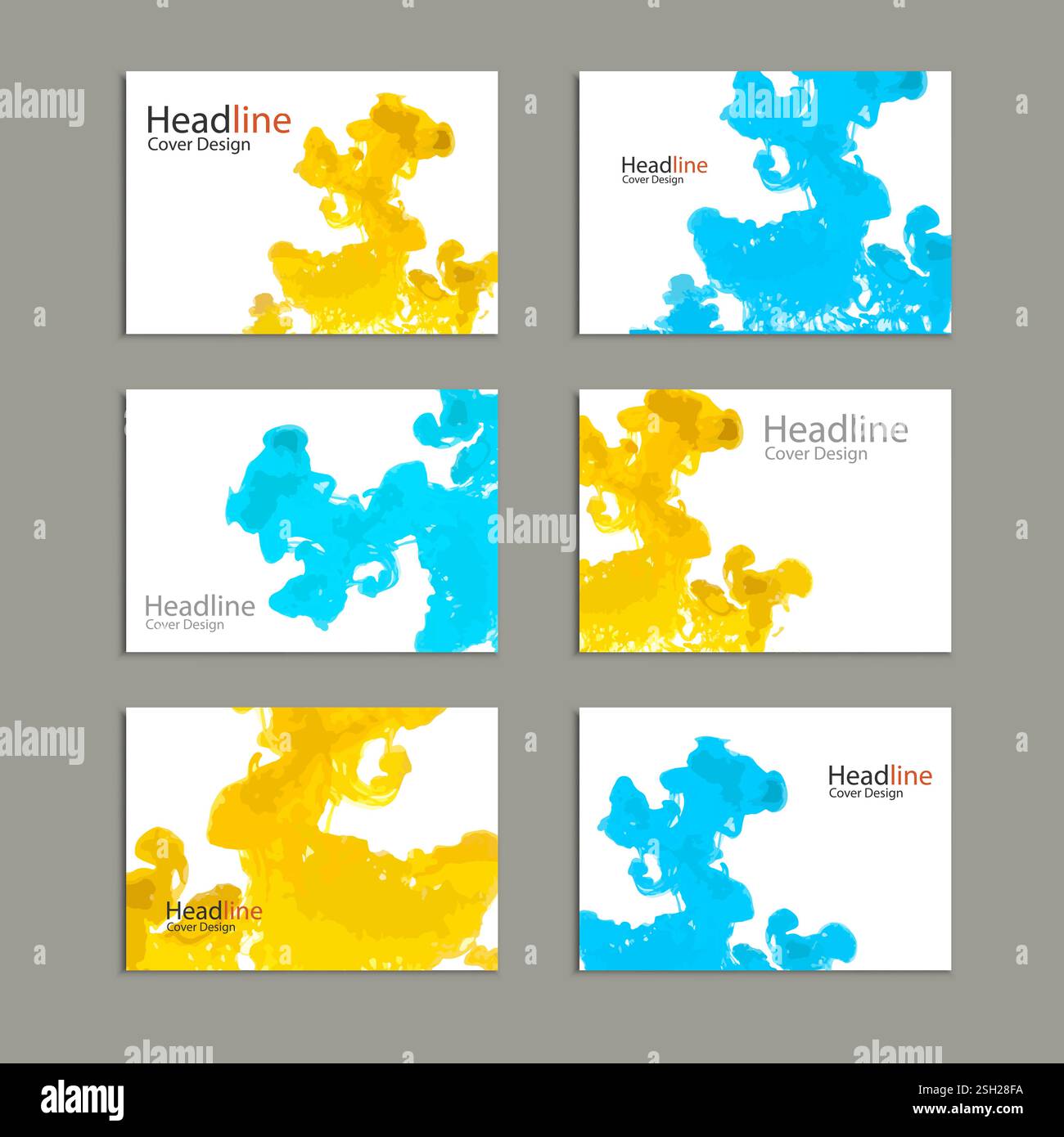 Template cover ink in water Stock Vector Image & Art - Alamy