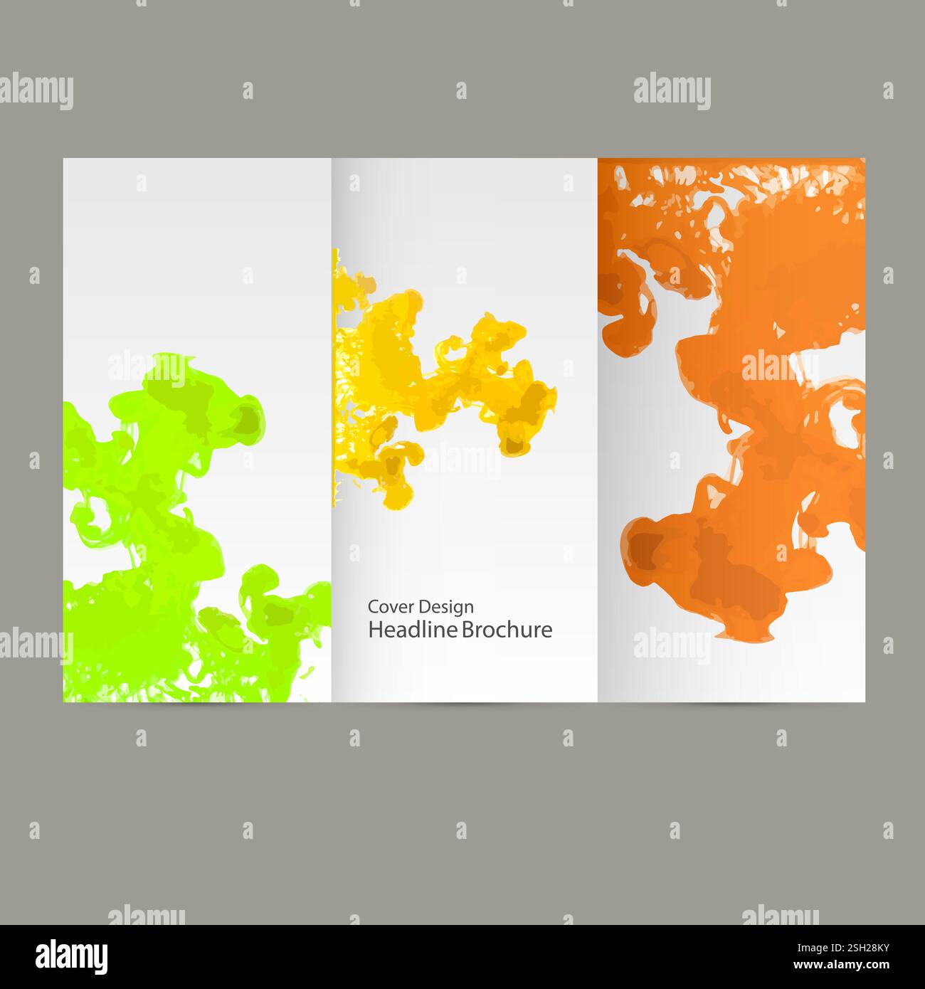 Template cover ink in water Stock Vector Image & Art - Alamy