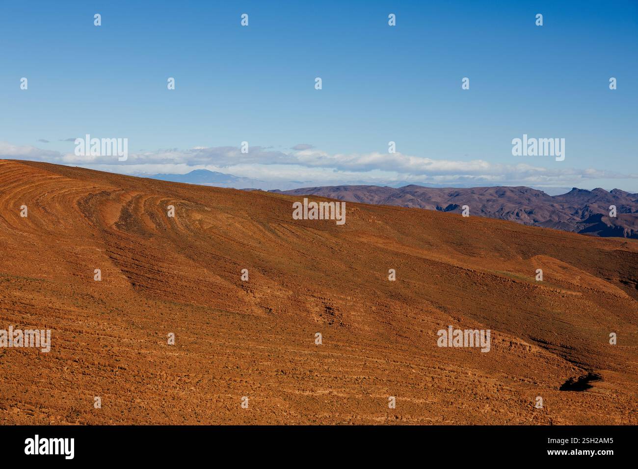 Rocky mountains in Morocco, landscape with sand and hills, explore ...