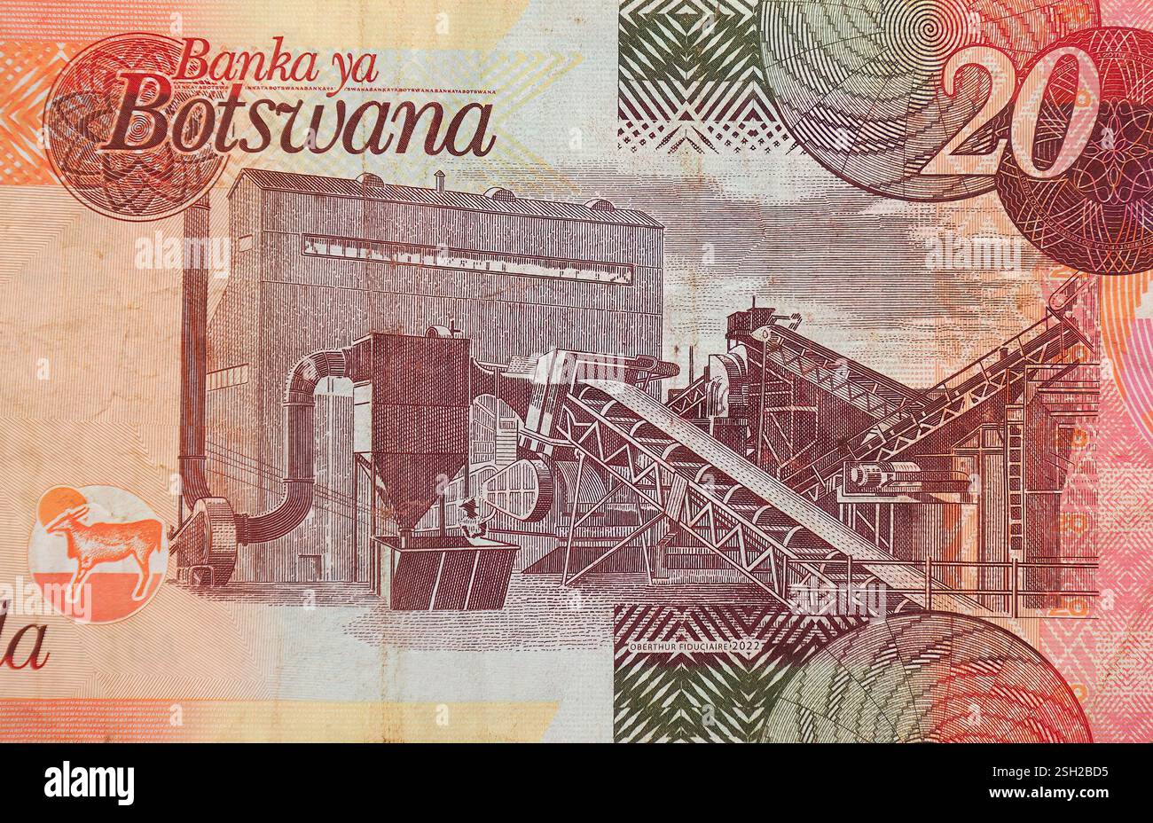 20 pula banknote, Botswana, Africa Stock Photo - Alamy