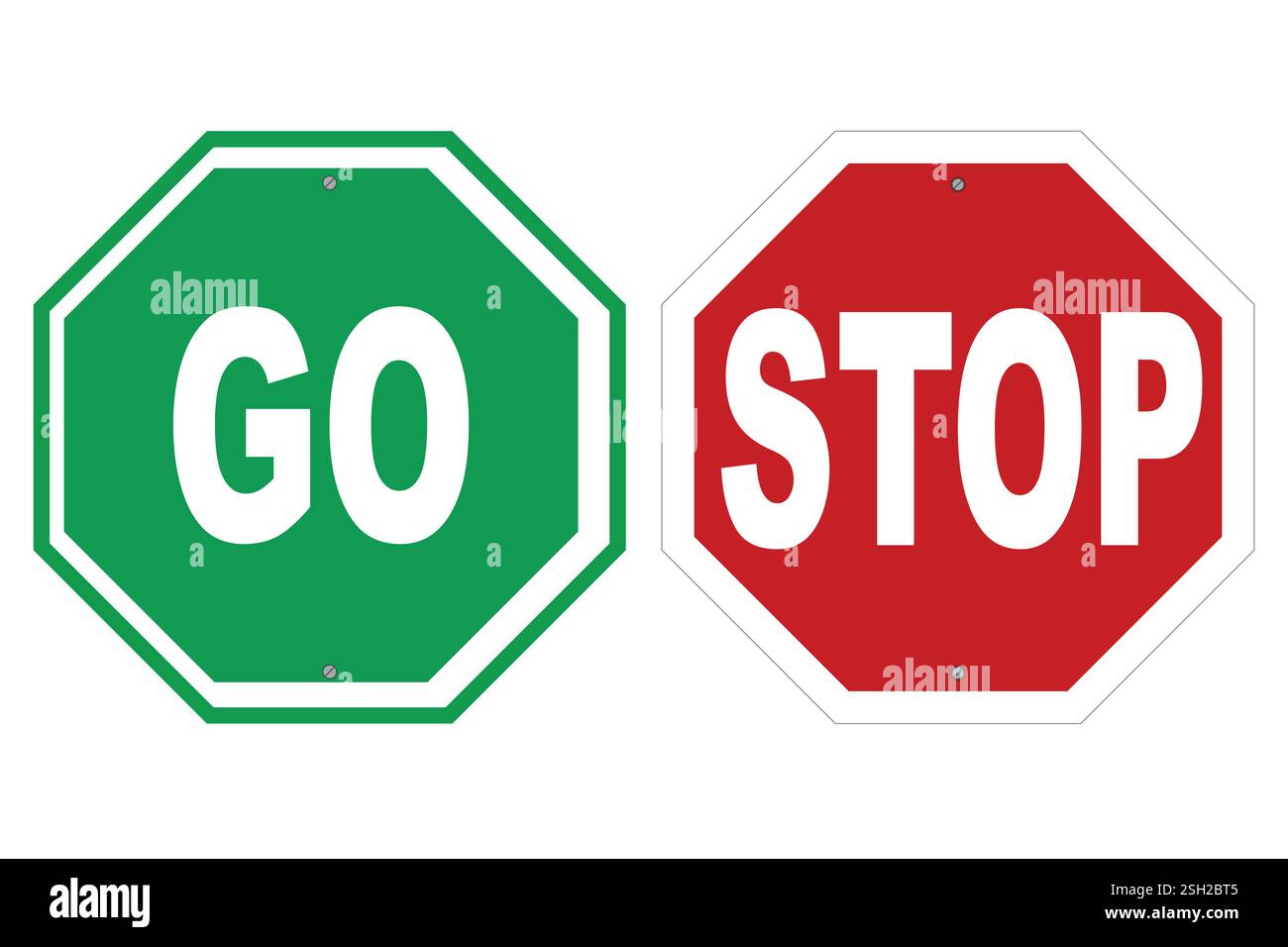 Stop go signs road hi-res stock photography and images - Alamy