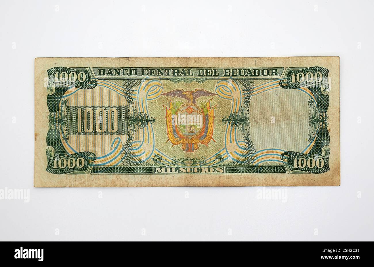 1000 sucres banknote, Ecuador, South America Stock Photo - Alamy