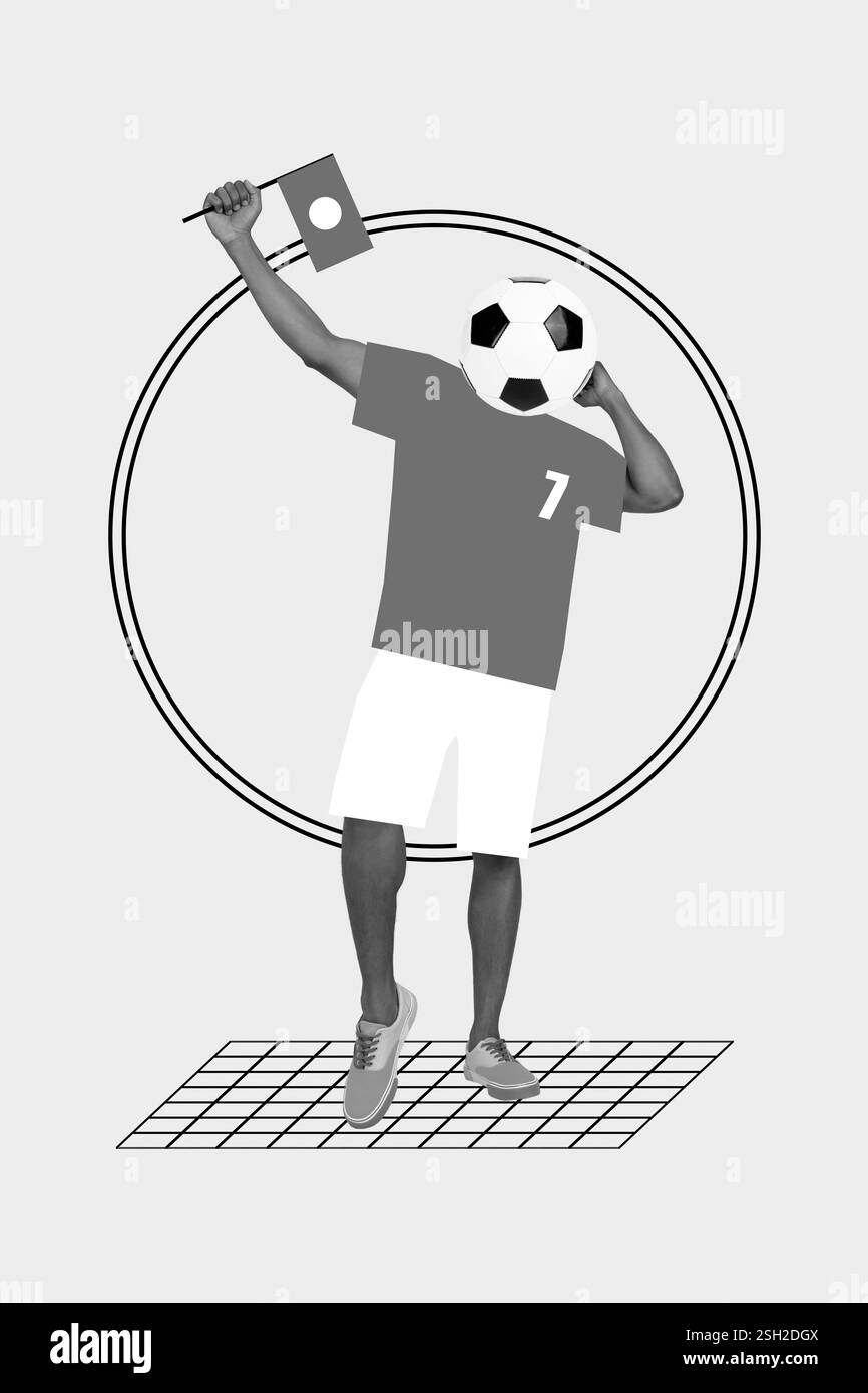 Photo cartoon comics sketch collage picture of football fan supporting ...