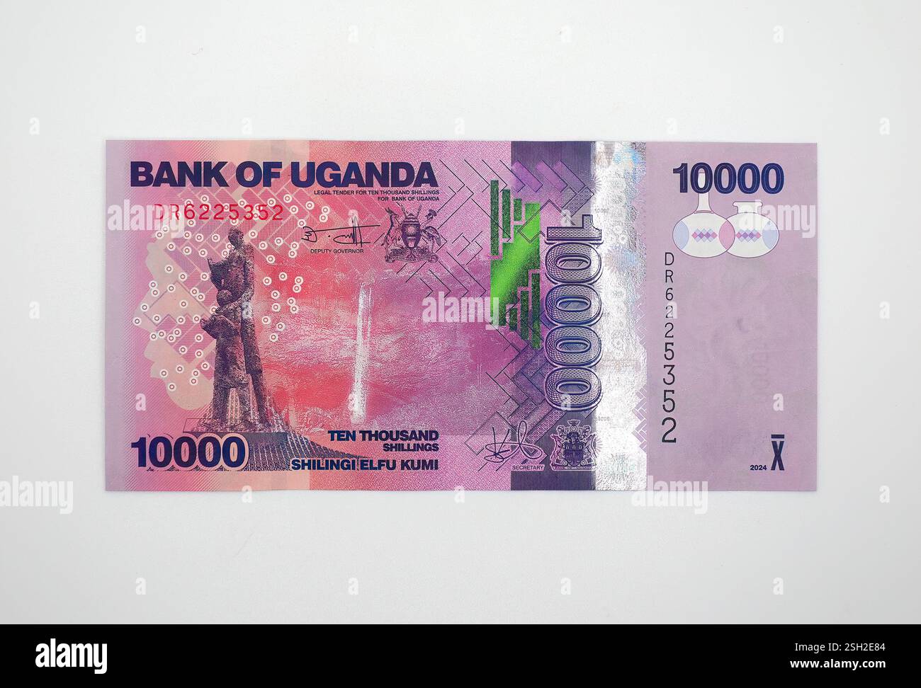 10 000 Shilling banknote, Ugandan shilling, UGX, Uganda, East Africa ...