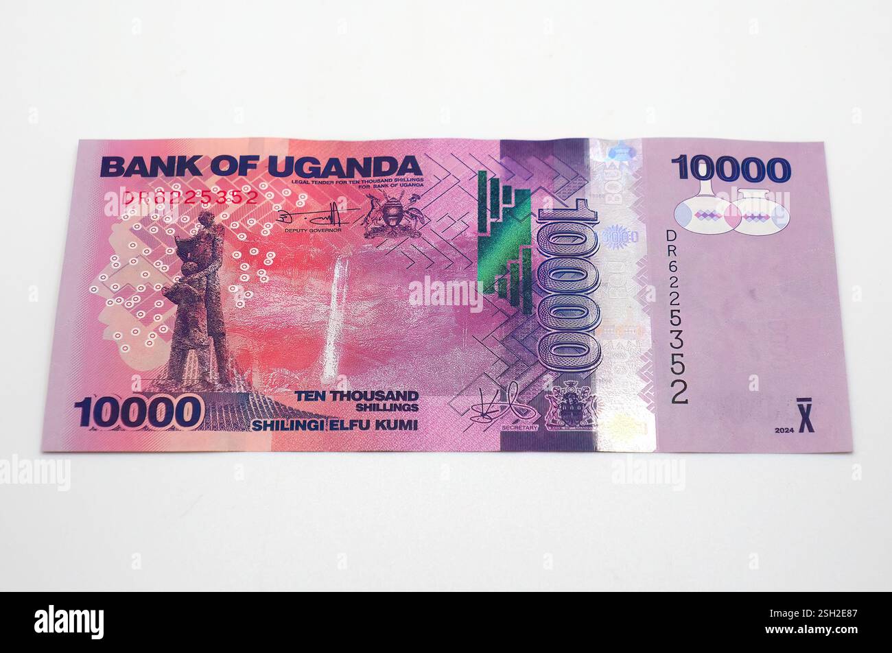 10 000 Shilling banknote, Ugandan shilling, UGX, Uganda, East Africa ...
