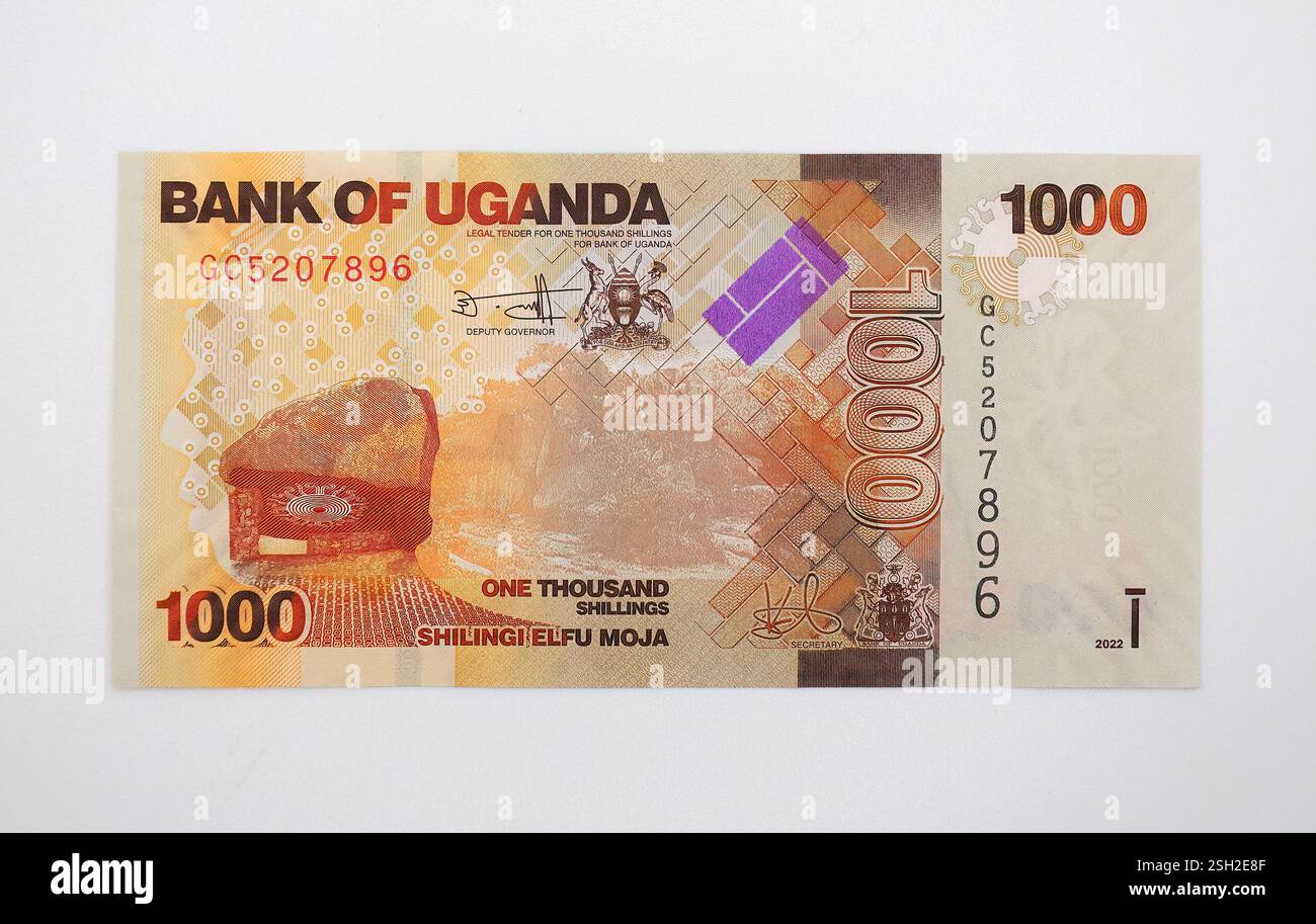1000 Shillings banknote, Ugandan shilling, UGX, Uganda, East Africa ...