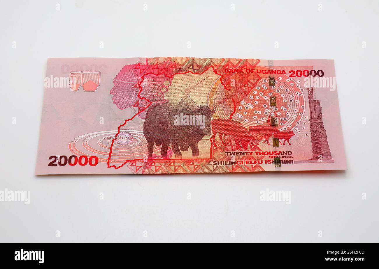 20 000 Shillings banknote, Ugandan shilling, UGX, Uganda, East Africa ...