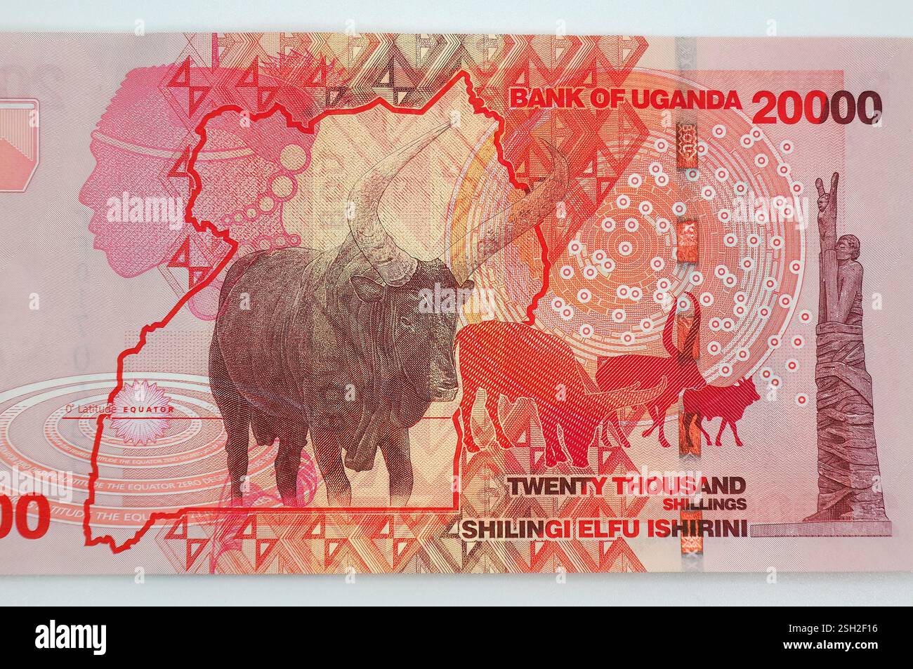 20 000 Shillings banknote, Ugandan shilling, UGX, Uganda, East Africa ...