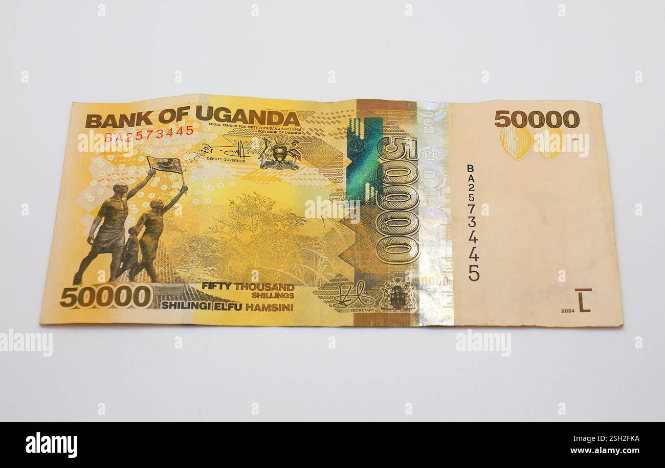 Banknotes fifty thousand ugandan shilling hi-res stock photography and ...