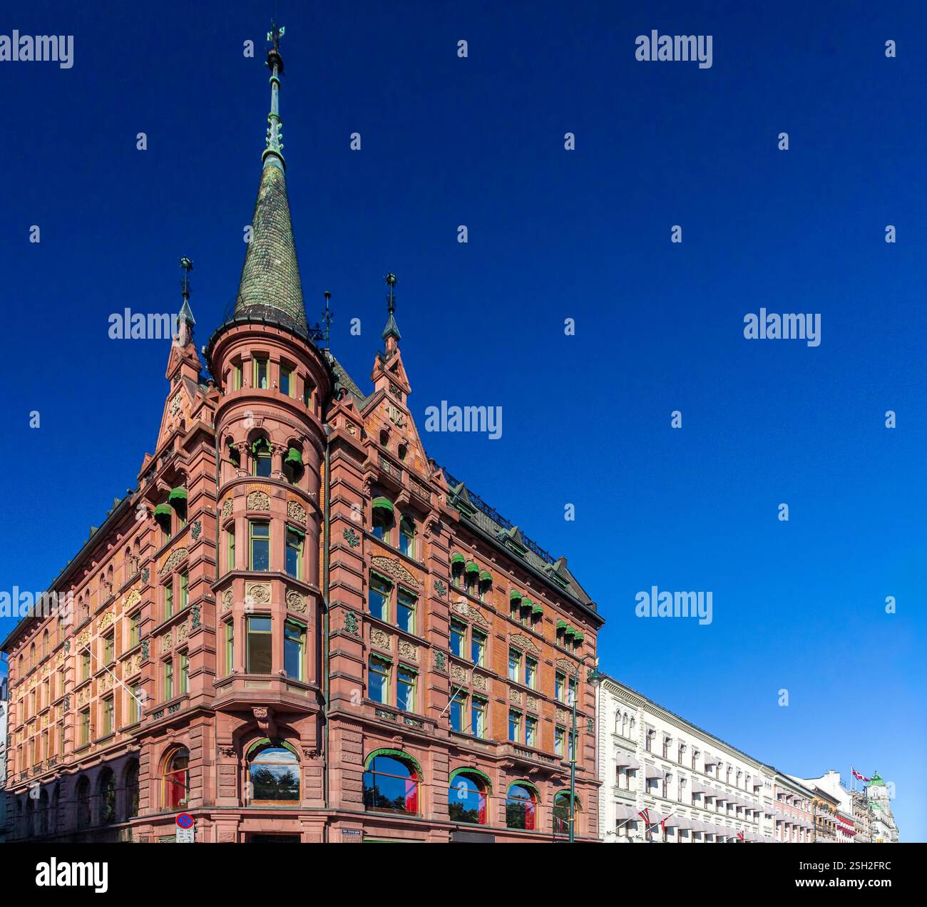 Landkredittgarden, a historic building in Oslo, stands majestically on ...