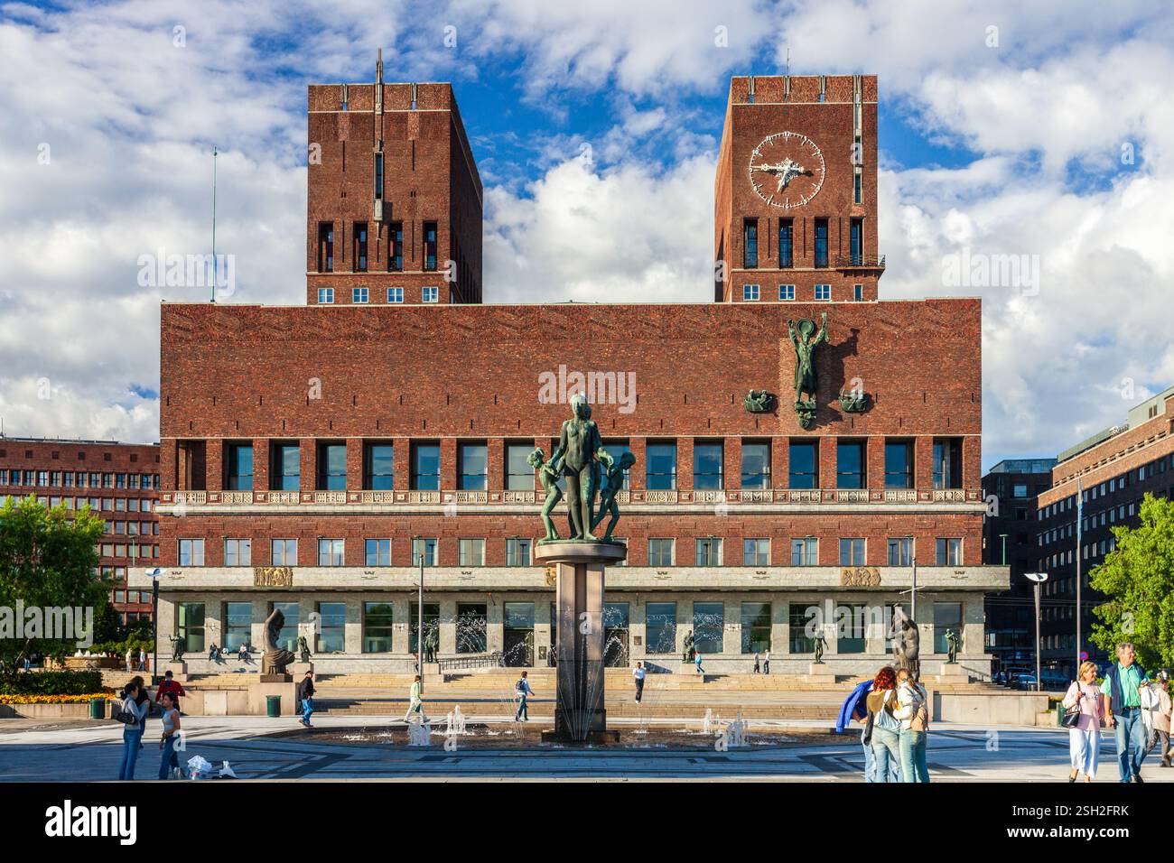 Oslo, Norway, Aug 10 2017, Visitors admire the stunning design of Oslo ...
