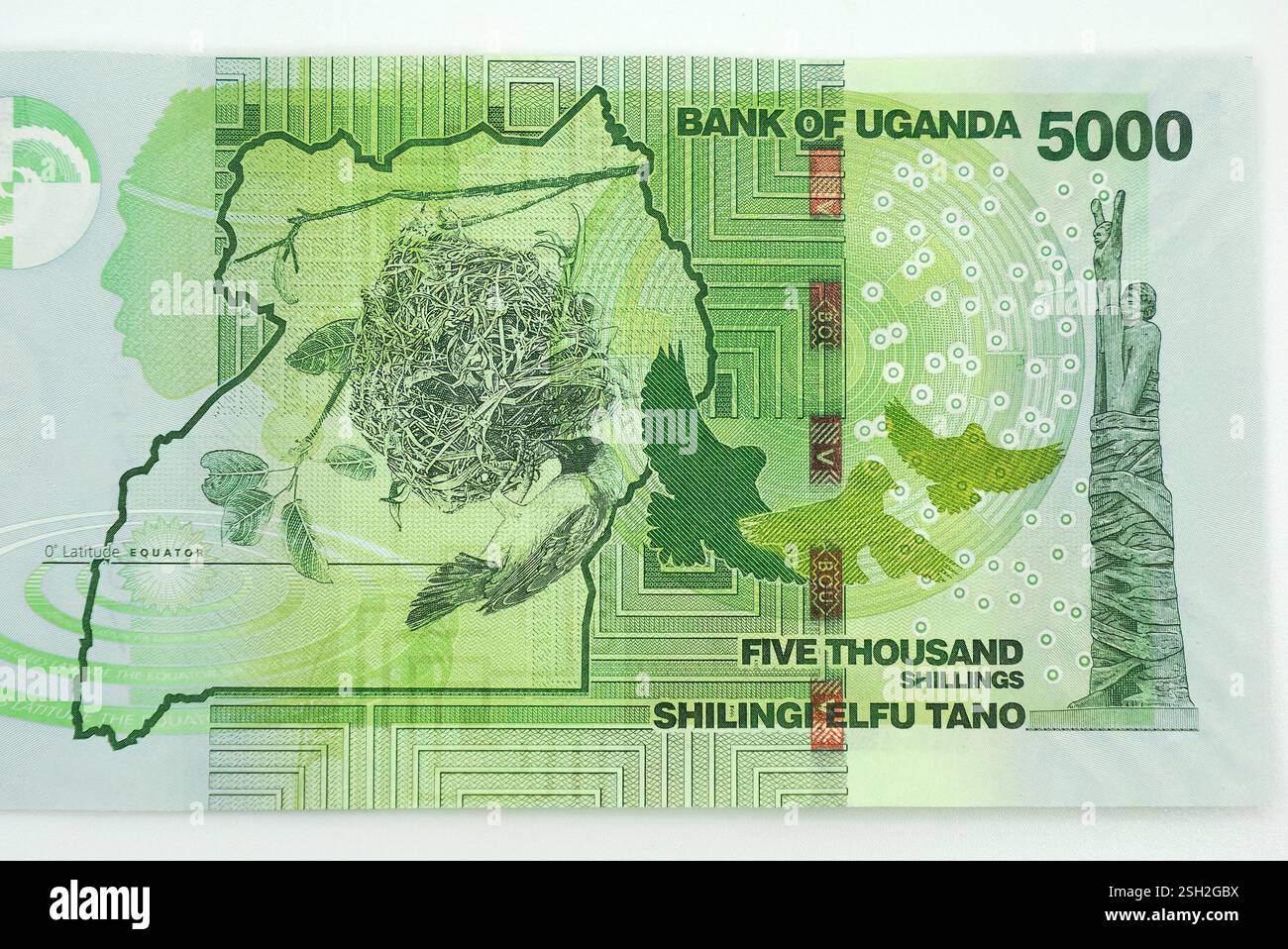 5000 Schilling banknote, Ugandan shilling, UGX, Uganda, East Africa ...