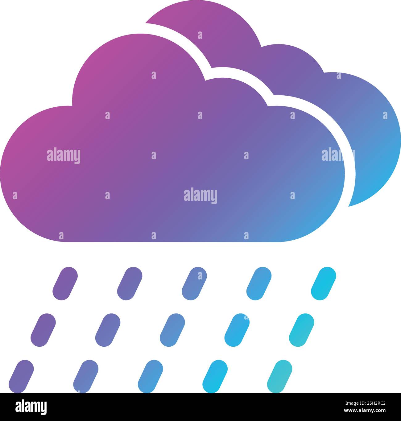 Rain Vector Icon Design Illustration Stock Vector Image & Art - Alamy