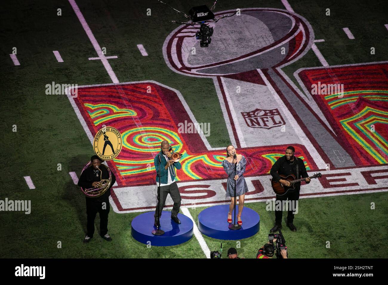 New Orleans, Louisiana, USA. 9th February, 2025. Trombone Shorty and ...