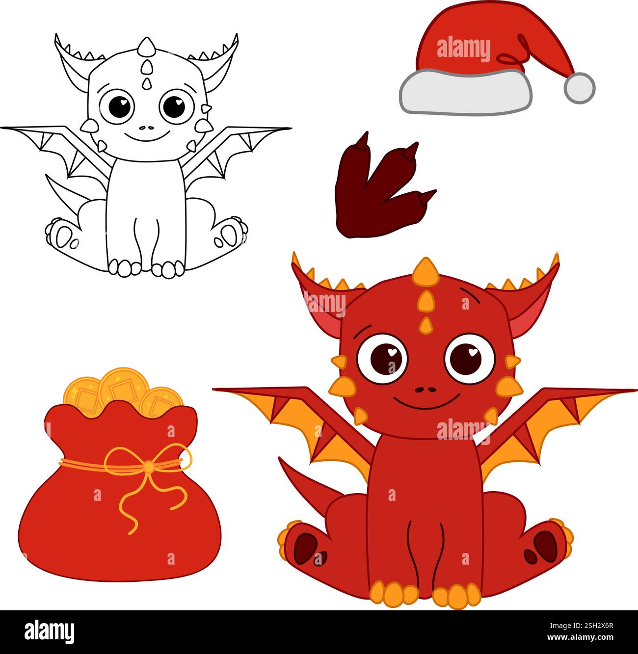 Hand draw chinese dragon Stock Vector Images - Alamy