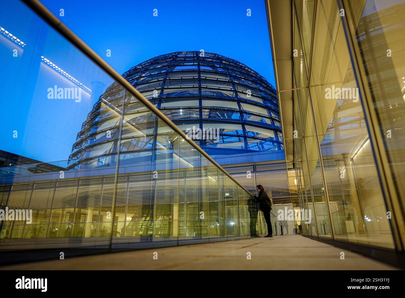 Berlin, Germany. 10th Feb, 2025. View of the Reichstag dome of the ...