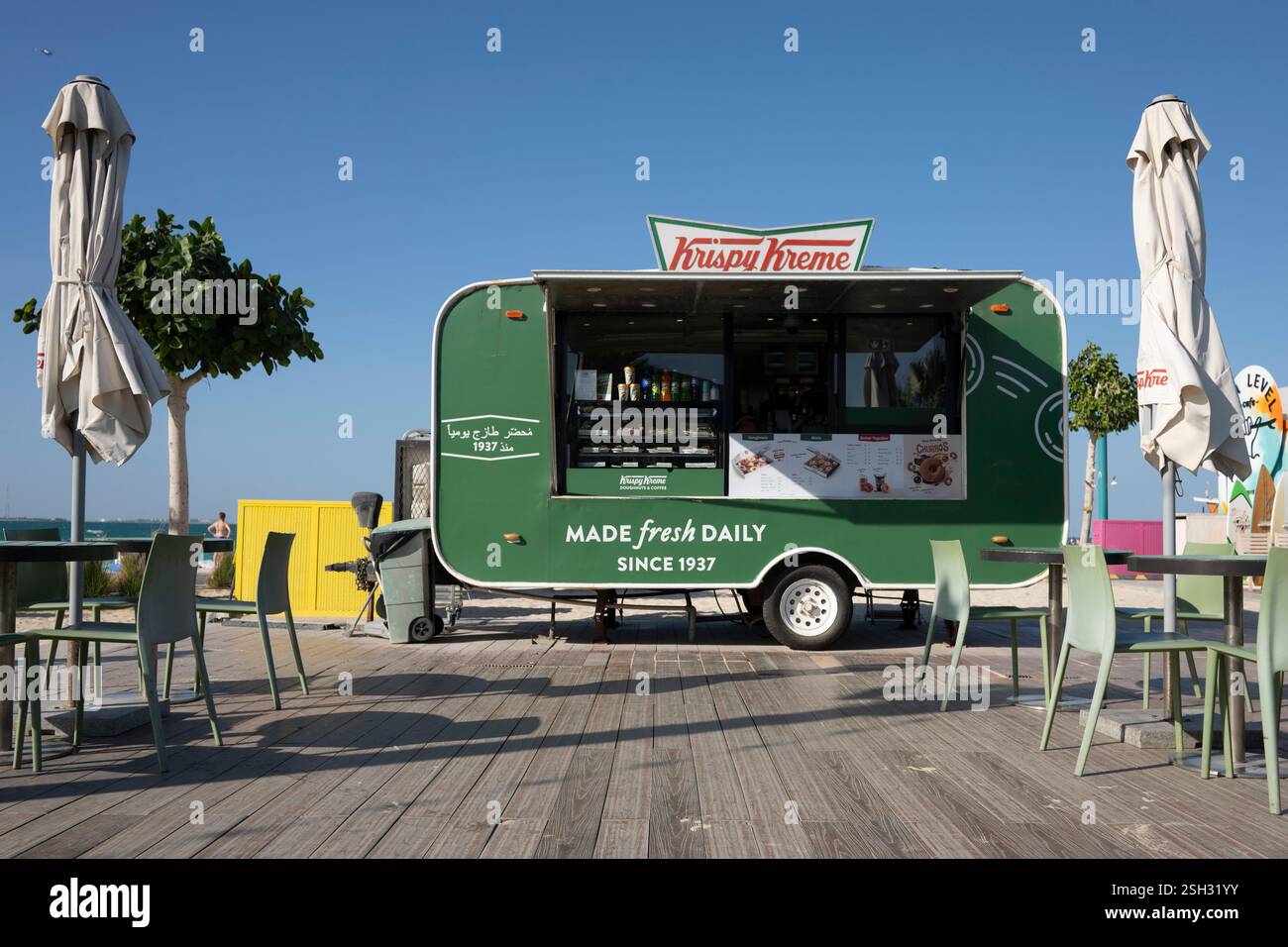 Dubai, United Arab Emirates. 21st Jan, 2025. A food truck from the fast ...