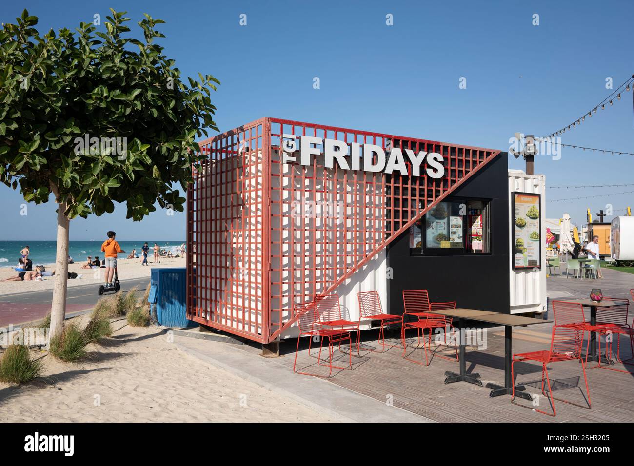 Dubai, United Arab Emirates. 21st Jan, 2025. A food truck from the TGI ...