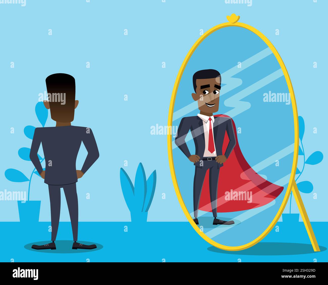 Worker confidence Stock Vector Images - Alamy