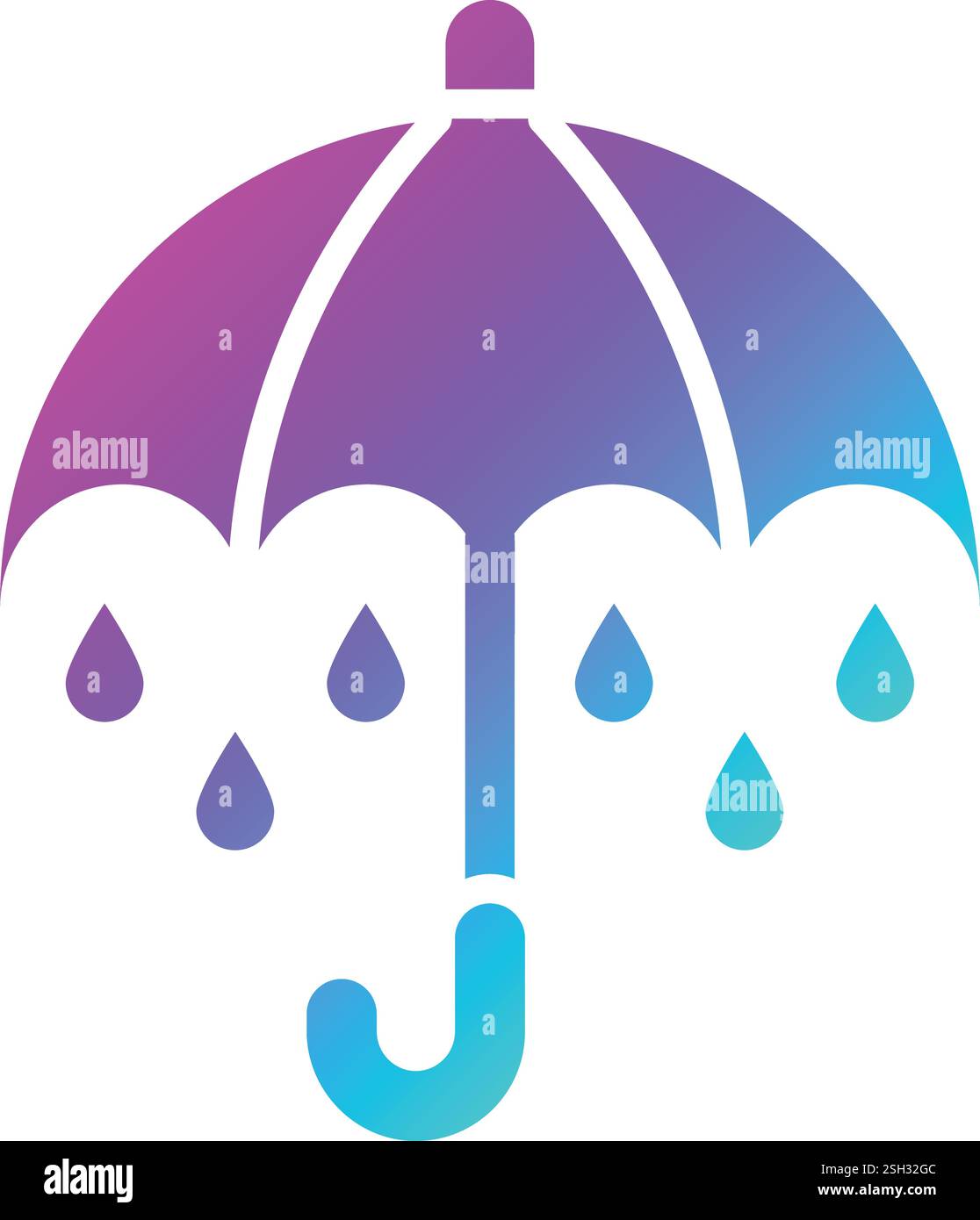 Umbrella Vector Icon Design Illustration Stock Vector Image & Art - Alamy