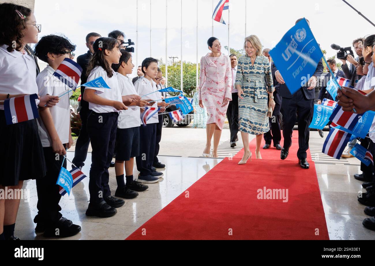 San Jose, Costa Rica. 10th Feb, 2025. Costa Rica First Lady Signe ...