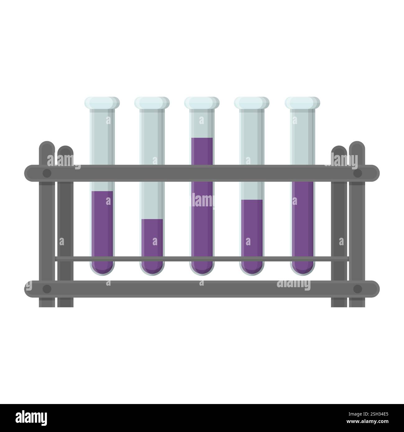 Test Tube Rack with Purple Liquid for Laboratory Experiments Stock ...