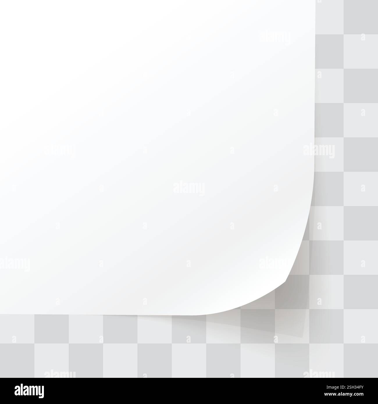 paper corner slightly lifted on template back Stock Vector Image & Art ...