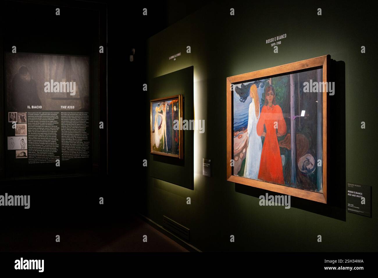 Rome, Italy. 10th Feb, 2025. Press preview of the exhibition "Munch ...