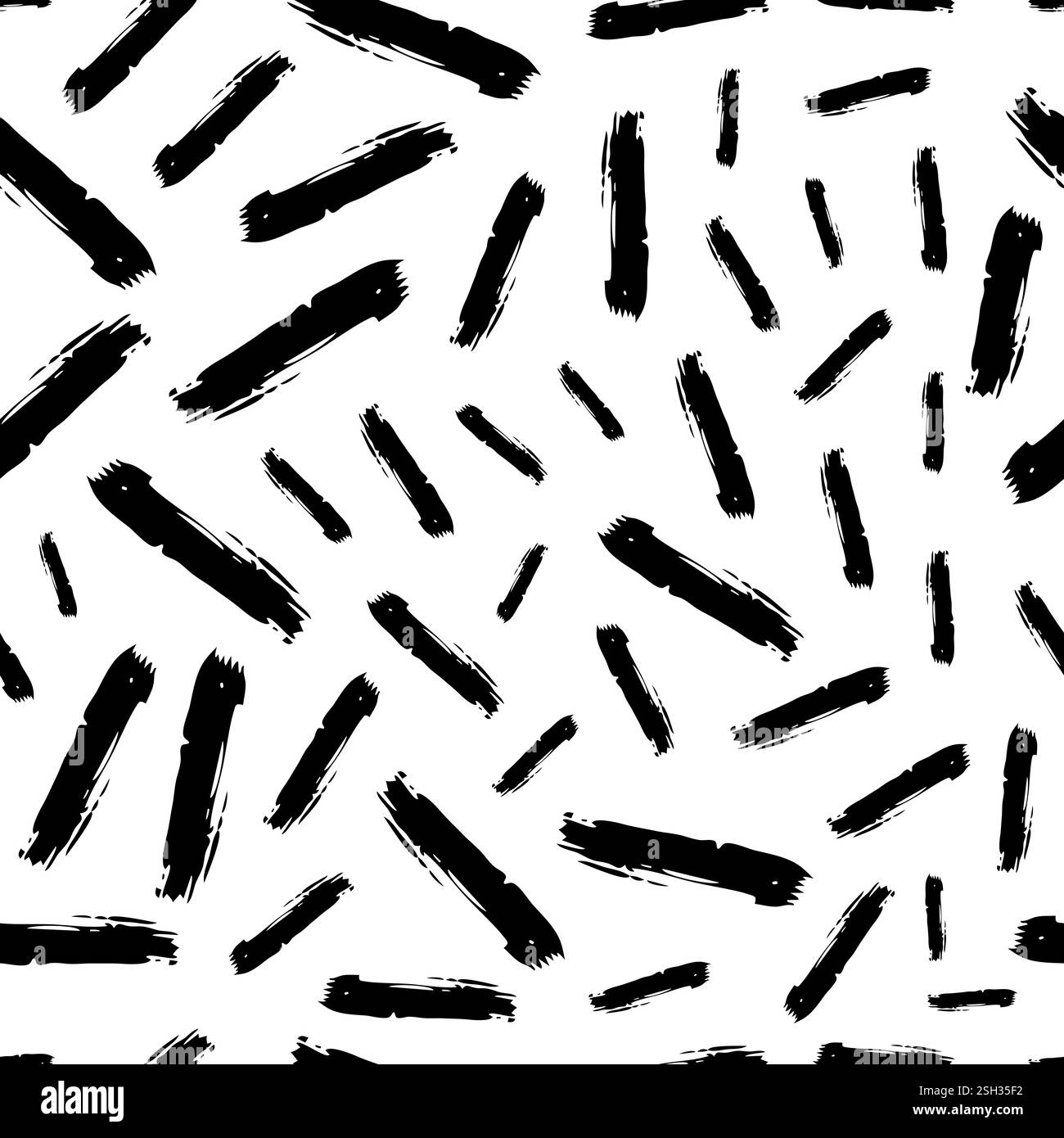 Seamless pattern with dark hand drawn scribble smear on white ...