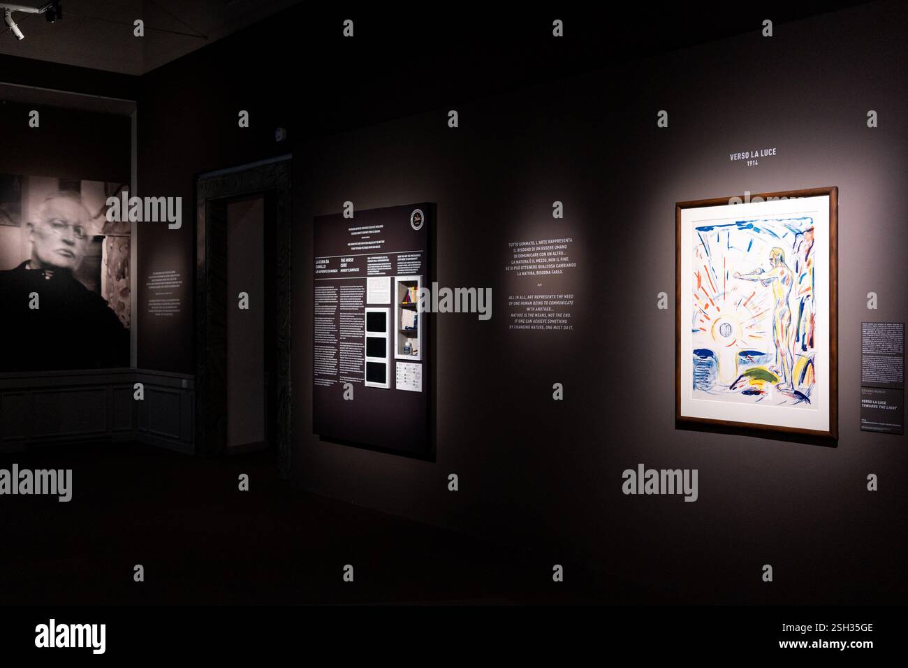 Rome, Italy. 10th Feb, 2025. Press preview of the exhibition "Munch ...