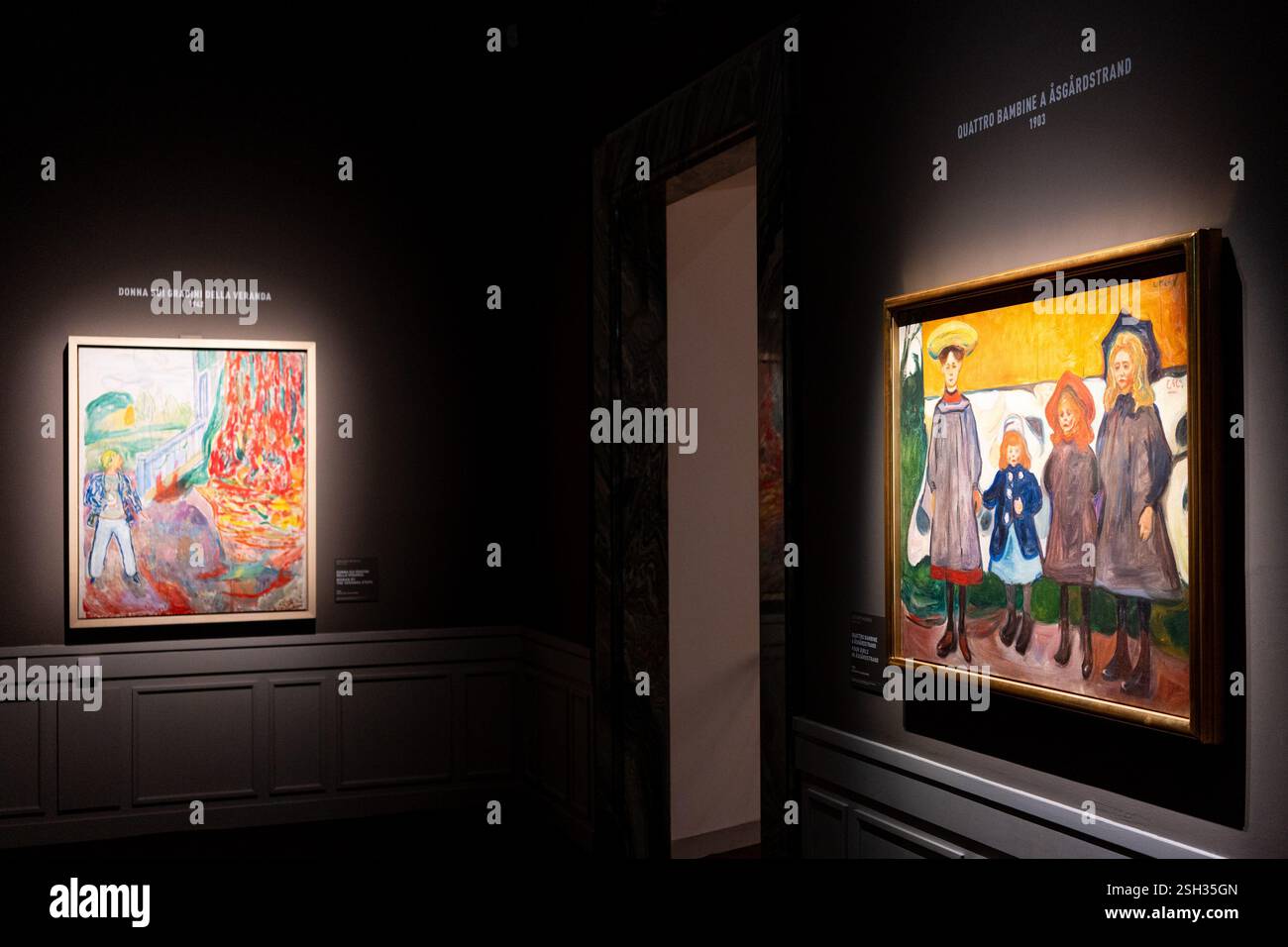 Rome, Italy. 10th Feb, 2025. Press preview of the exhibition "Munch ...