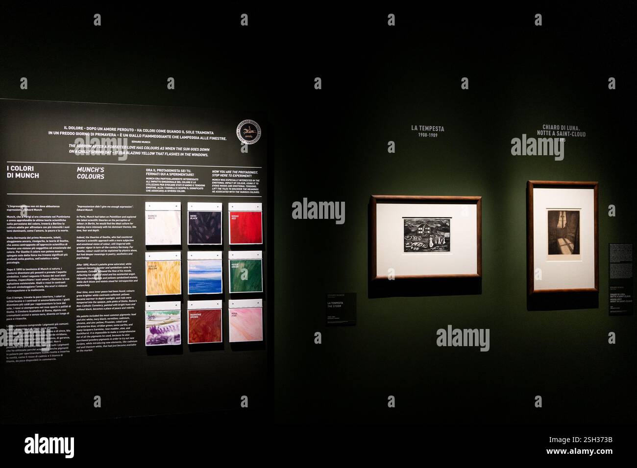 Rome, Italy. 10th Feb, 2025. Press preview of the exhibition "Munch ...