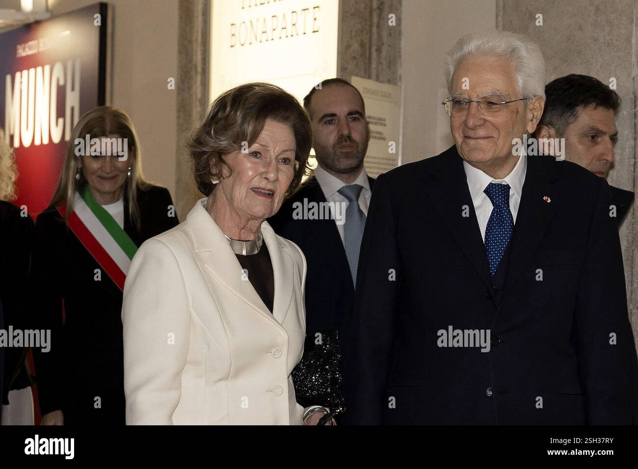 Roma, Italia. 10th Feb, 2025. Il Presidente della Repubblica Sergio ...