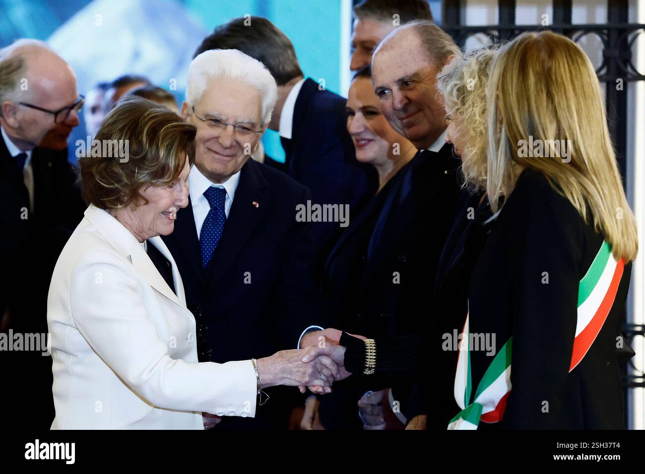 Roma, Italia. 10th Feb, 2025. Il Presidente della Repubblica Sergio ...