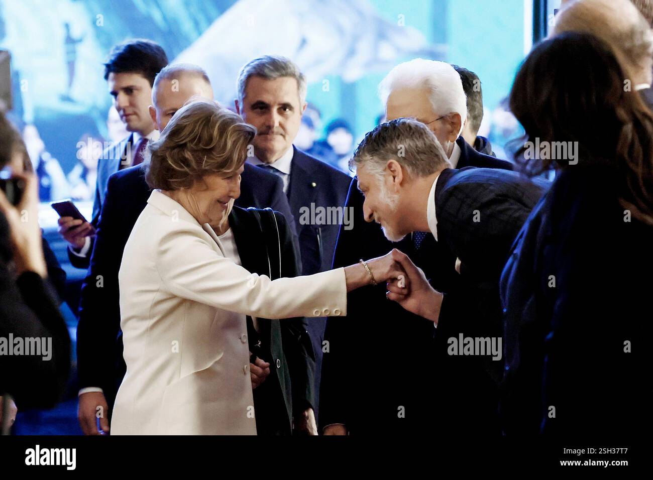 Roma, Italia. 10th Feb, 2025. Il Presidente della Repubblica Sergio ...