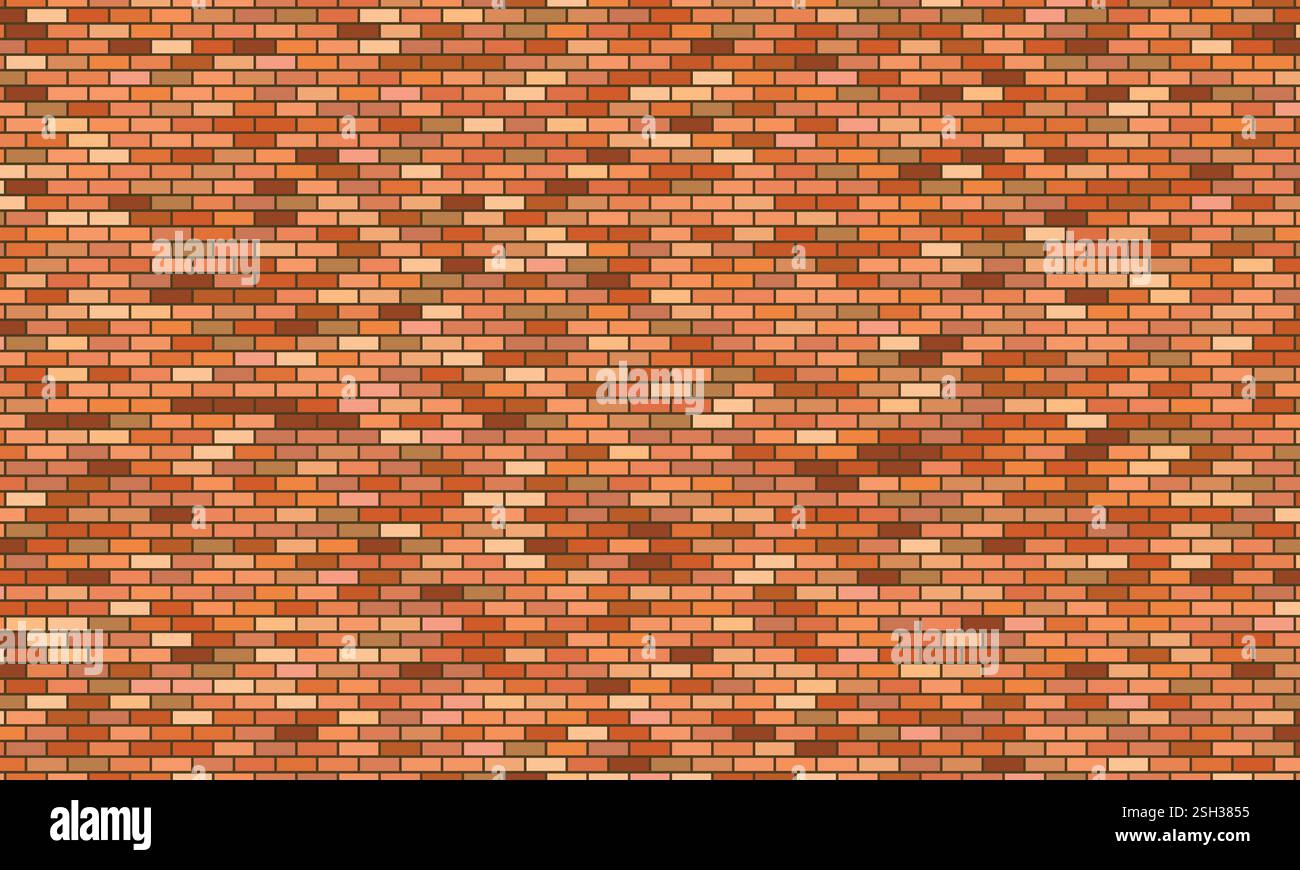Red brick wall background. Vector illustration Stock Vector Image & Art ...