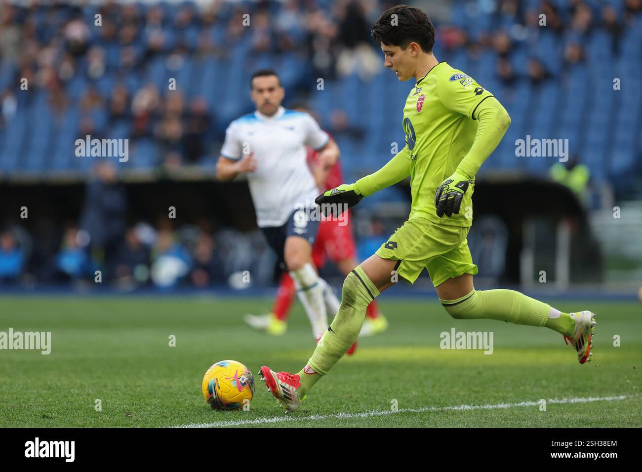 Rome, Italy. 09th Feb, 2025. Semuel Pizzignacco of Monza seen in action ...