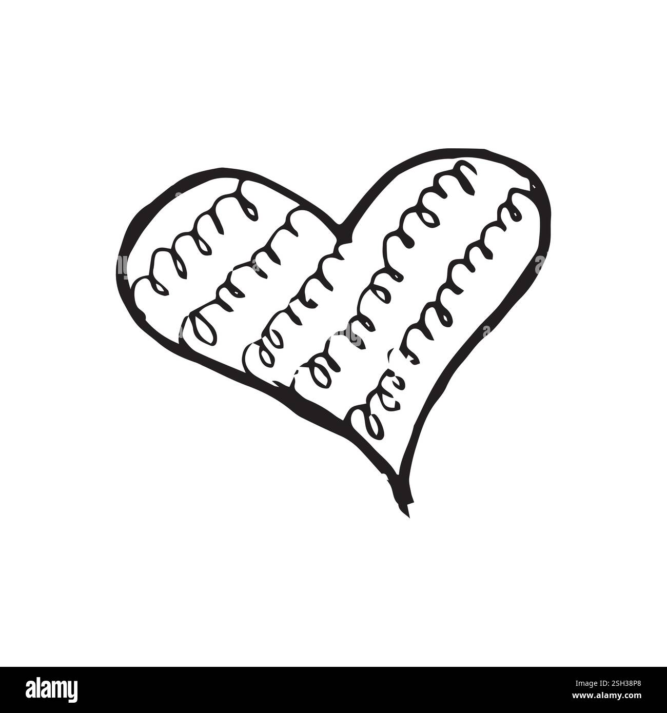 Sketch Scribble Heart. Hand drawn Pencil Scribble Hearts. Vector ...