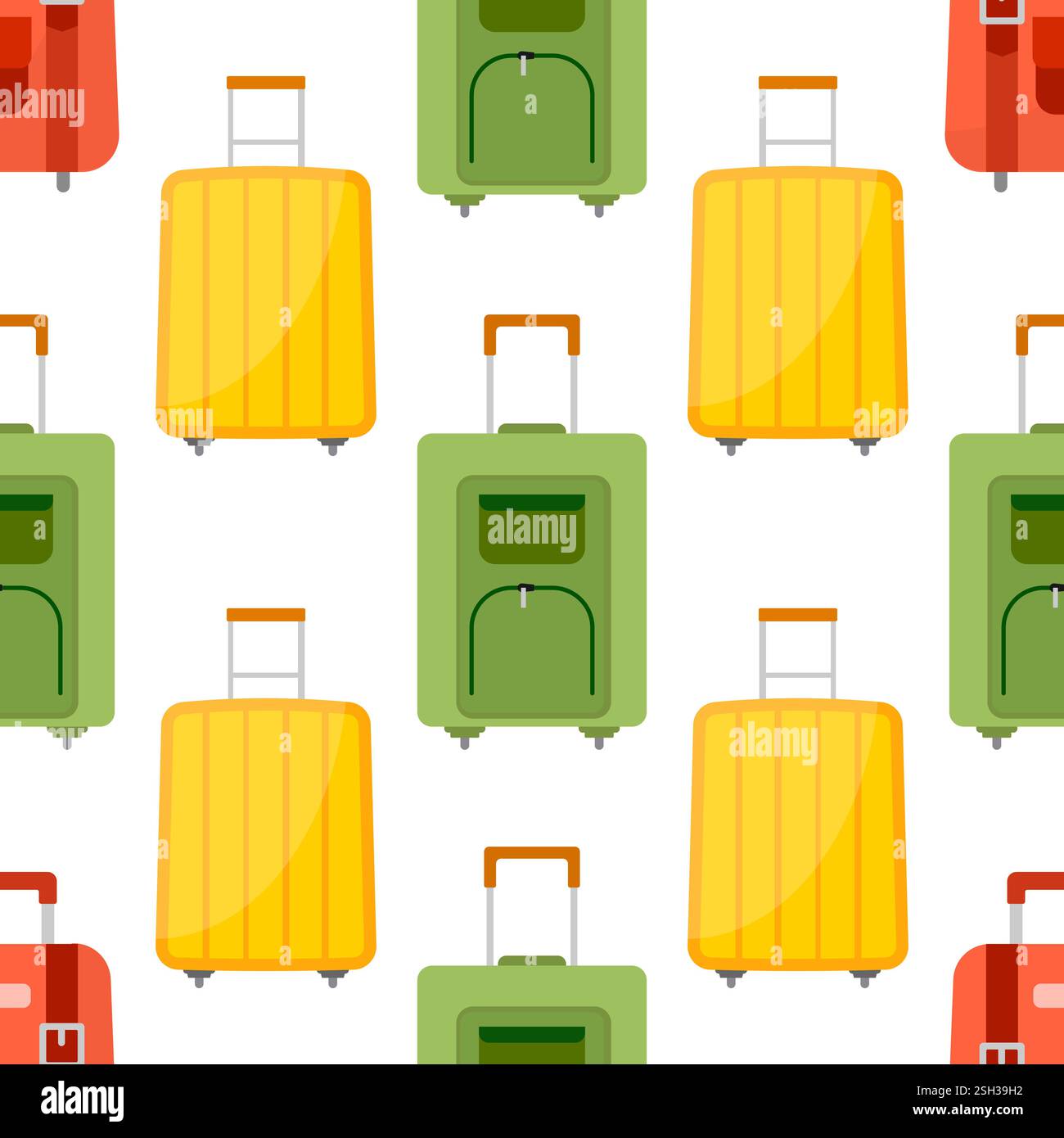 Seamless pattern with travel bag with luggage. Background with suitcase ...