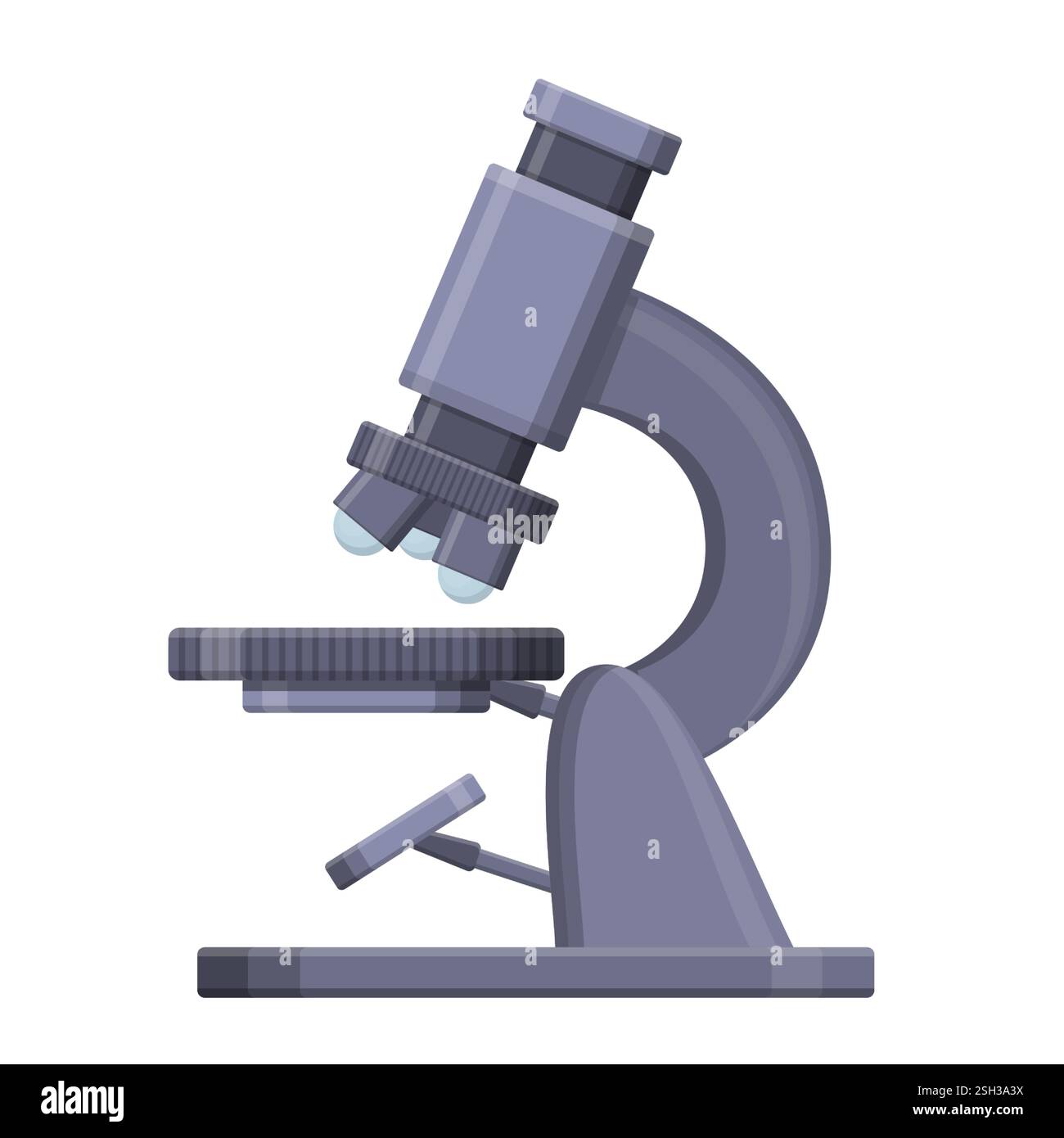 Laboratory Microscope Illustration for Scientific Research and Analysis ...