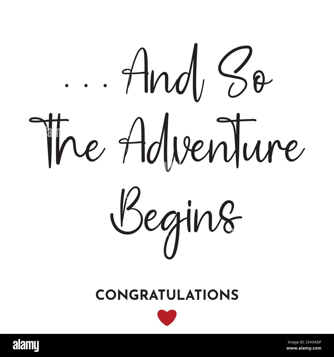 And so the adventure begins hand written lettering for card and poster ...