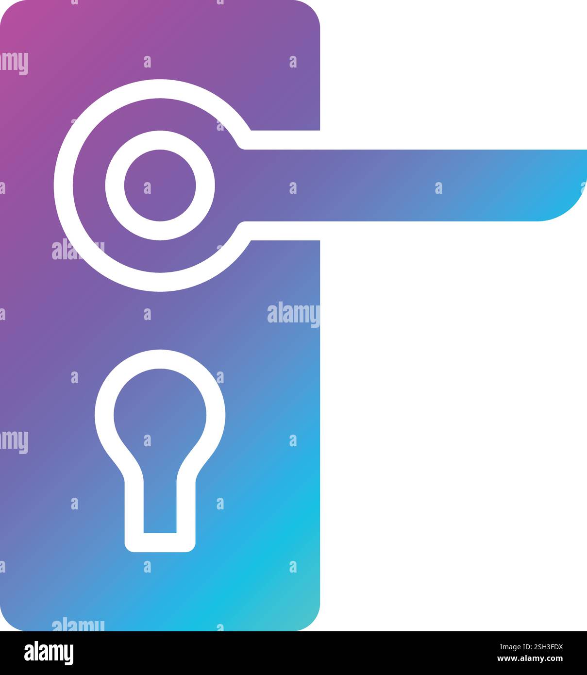 Door handle Vector Icon Design Illustration Stock Vector Image & Art ...