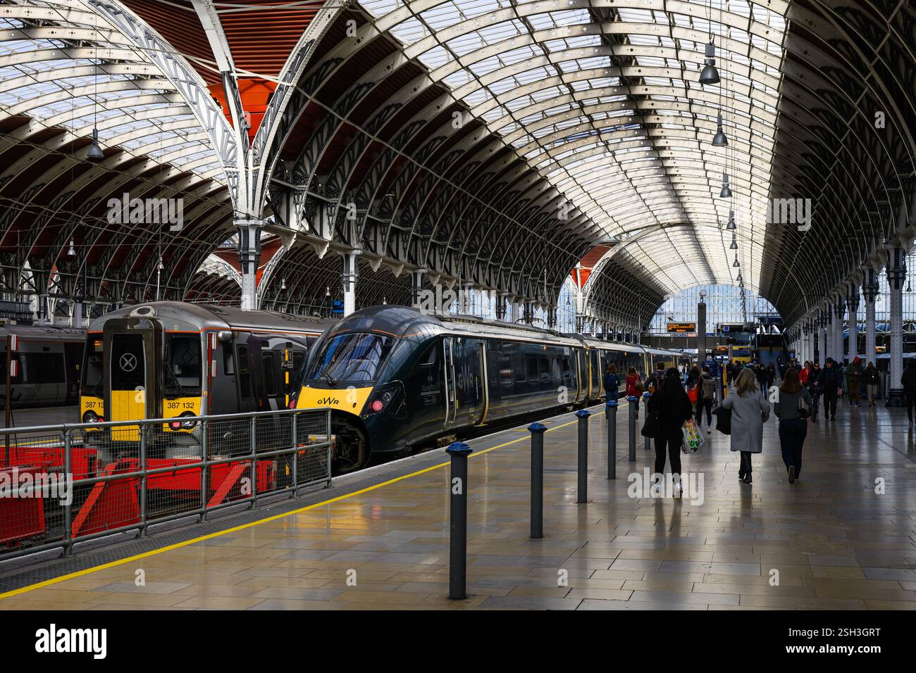London, UK - March 23, 2024; London Paddington railway terminus with ...
