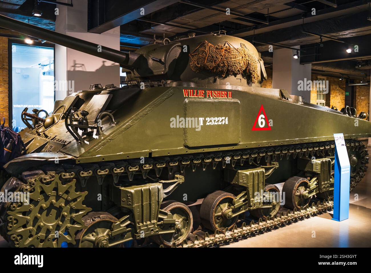 M4A4 Sherman Tank at Imperial War Museum - WWII Armored Vehicle. London ...