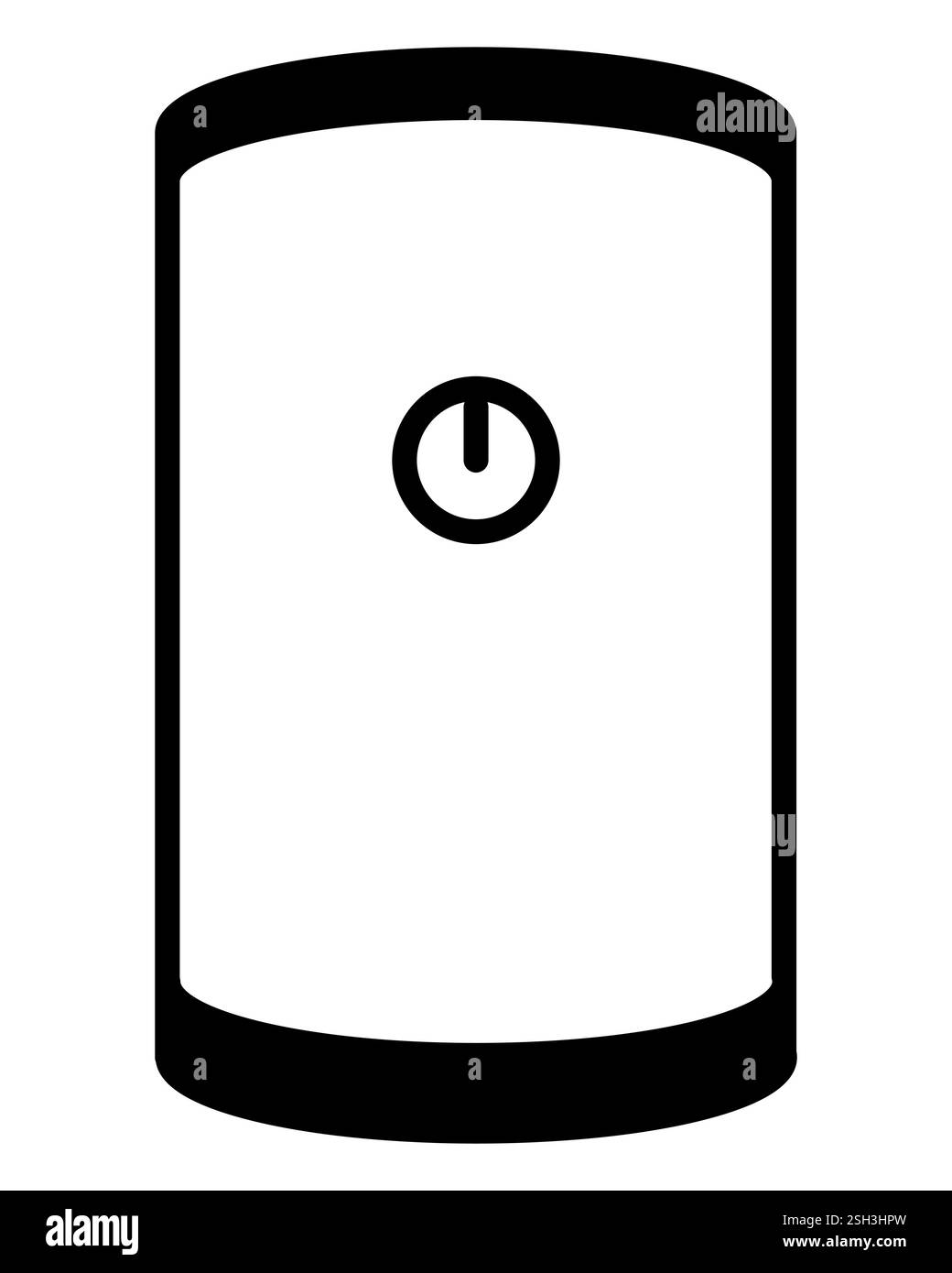 boiler, black and white vector illustration of storage water heater ...