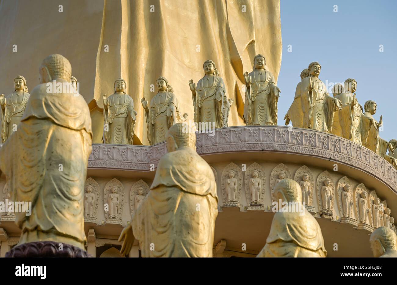 Kleinere Buddha-Statuen im Great Buddha Land am Kloster des Fo-Guang ...
