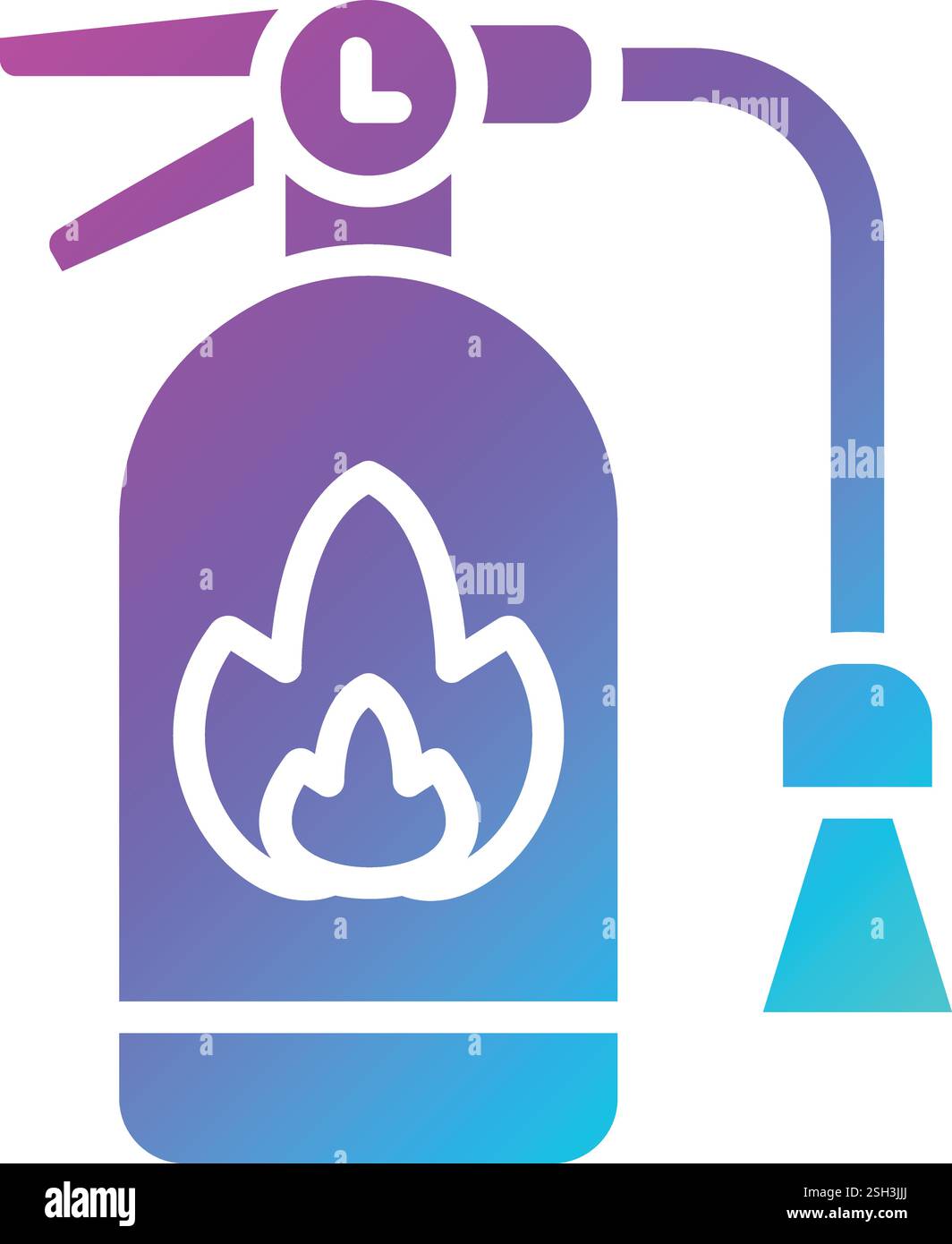 Fire extinguisher Vector Icon Design Illustration Stock Vector Image ...