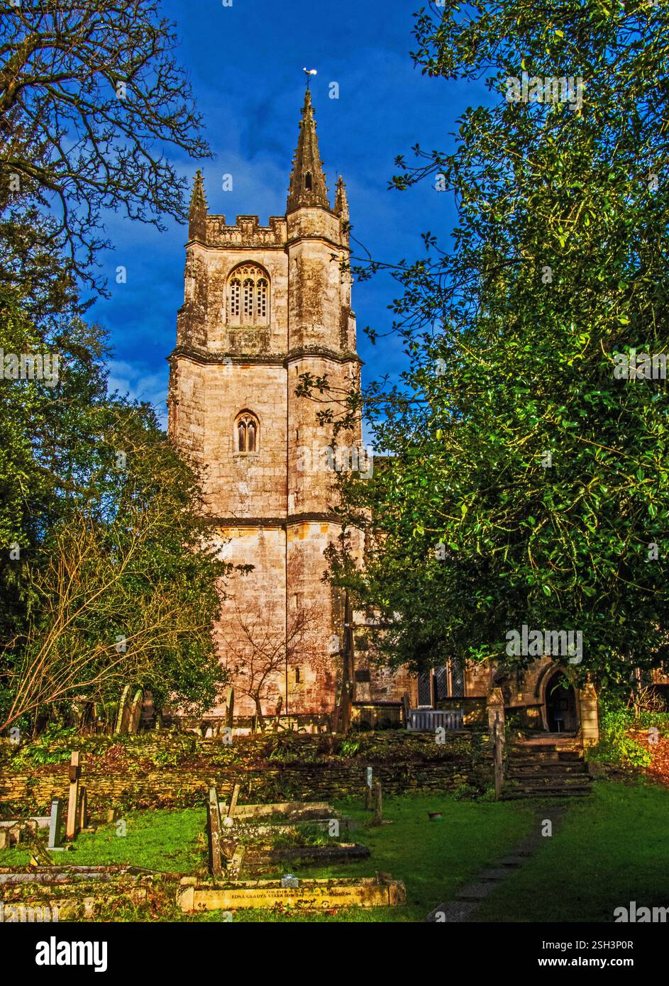St Andrew's Church Castle Combe Stock Photo - Alamy