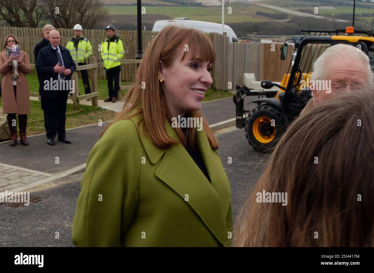 Nansledan, Cornwall, UK. 10th Feb, 2025. King Charles Escorts the prime ...